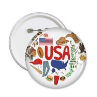 Custom Made Promotional Button Badge with Full Color Printing