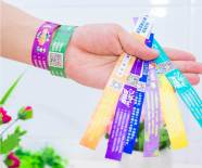 TYVEK Wristbands Full Color Print One Time Use Greenworks