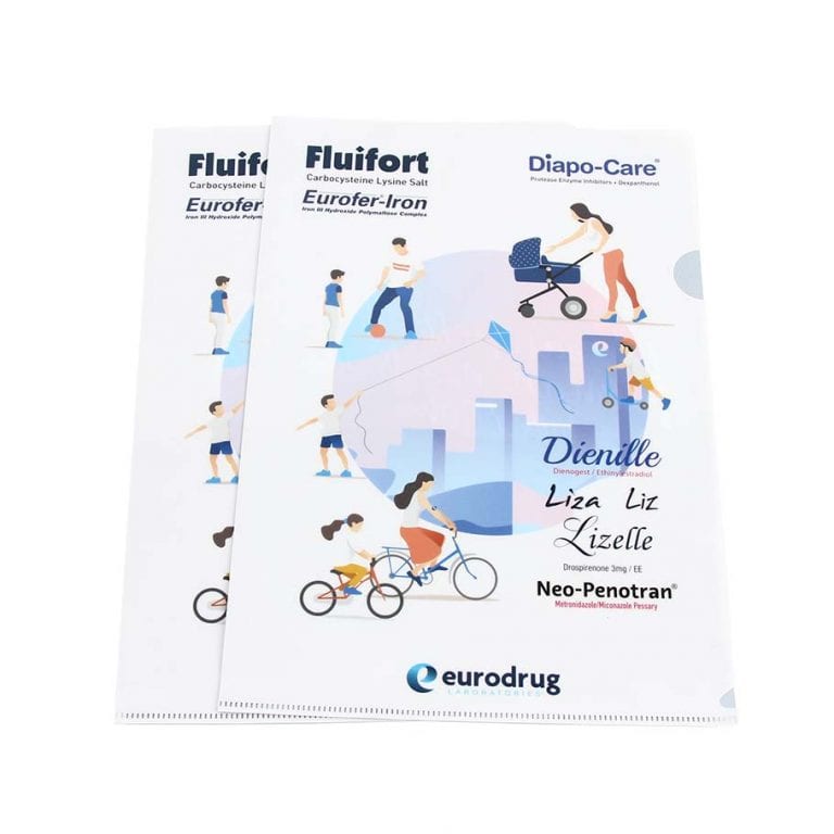 A4 Size L Shape File Folder | Custom Full Color Printing