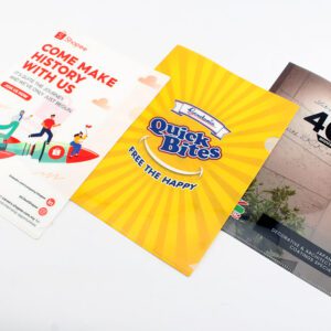 A4 Size L Shape File Folder | Custom Full Color Printing