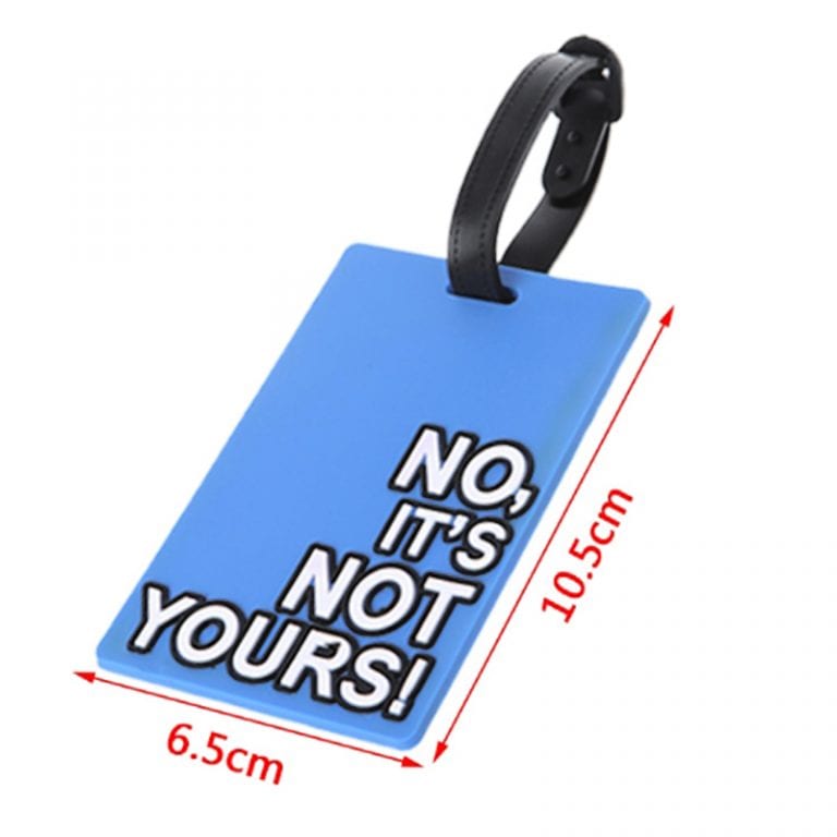 2D Soft PVC Luggage Tag - Custom & Personalize to Your Own Design