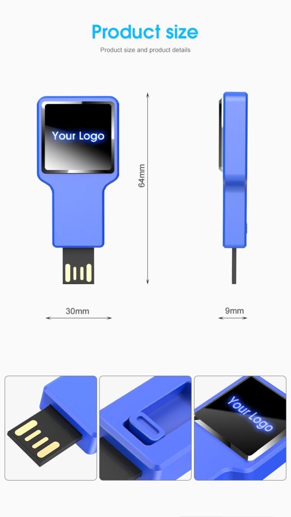 LED Light UP USB Flash Drive (CY09) | USB Stick with Logo Printing